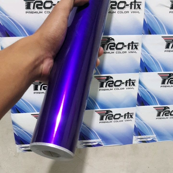 Skotlet ungu metalik candy glossy profix premium color vinyl (P 50cm x ...