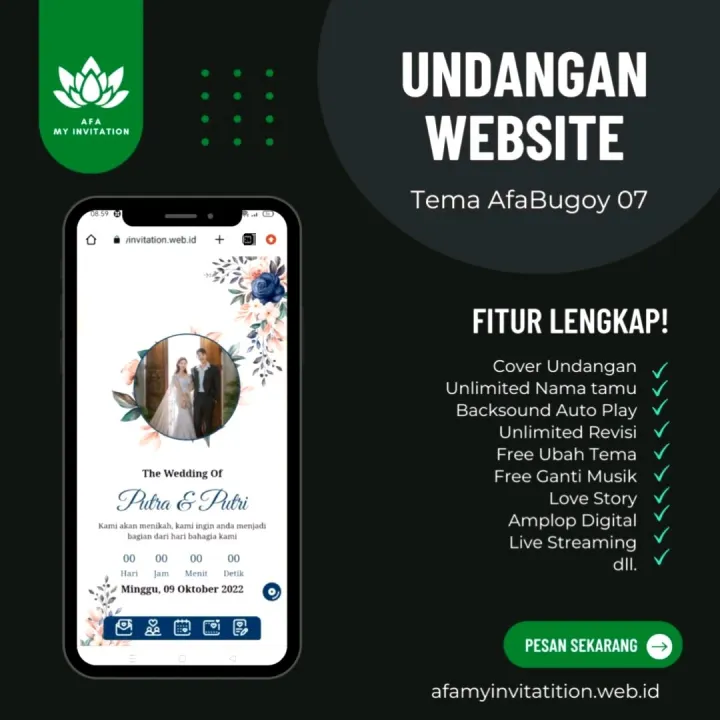 Undangan website pernikahan undangan digital undangan website digital ...