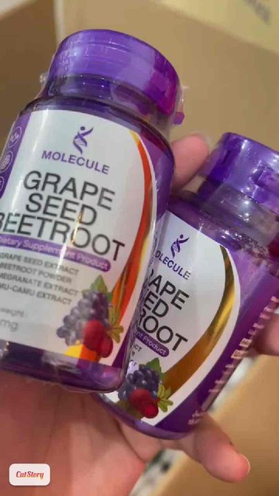 GRAPE SEED BEETROOT 🍇เกรปซีดบีทรูท 30 แคปซูล สารสกัดเมล็ดองุ่นผสมบีทรูด ...