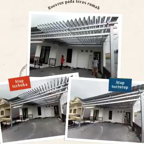 Atap Buka Tutup Alumunium Otomatis Roovree SNI | Lazada Indonesia