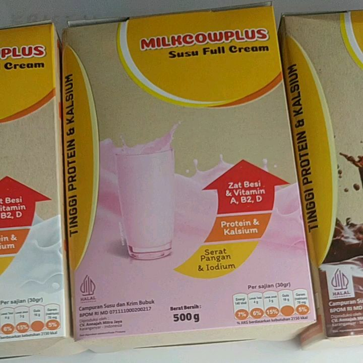 Susu MILKCOWPLUS 500 Gram Susu Gemuk dan Peninggi | Susu Milkcow plus ...