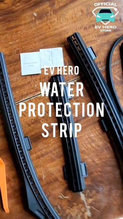 ⚡Tesla Water Protection Strip ที่กันน้ำฝนกันใบไม้เข้ากระโปรงหน้ารถ ...