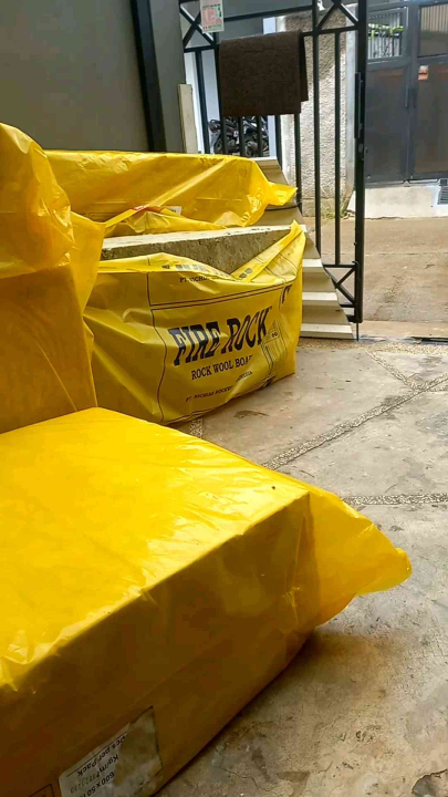 Rockwool Density 40 kg. volume( 120 x 60 x5 cm) busa peredam suara ...