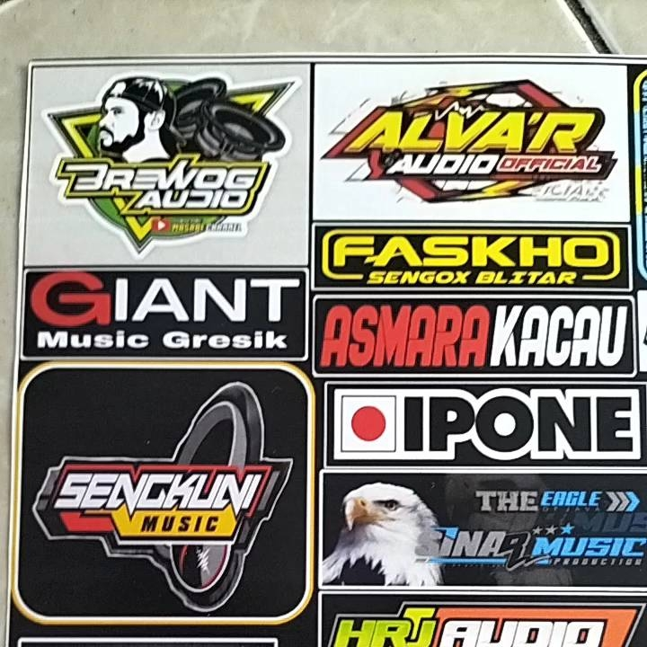 Stiker Sound | Stiker 1 Lembar | Stiker Pack Ukuran 21cmx31cm | Lazada ...