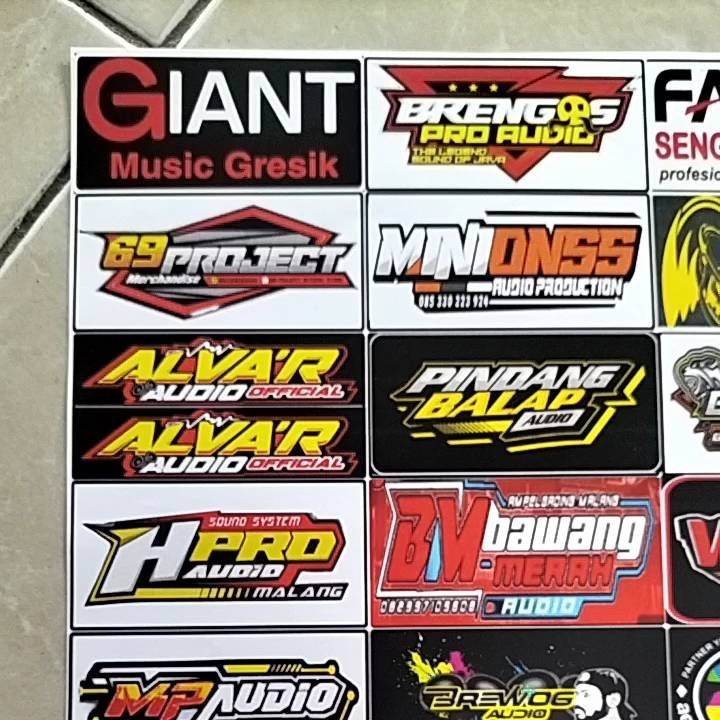 Stiker Sound | Stiker 1 Lembar | Stiker Pack Ukuran 21cmx31cm | Lazada ...