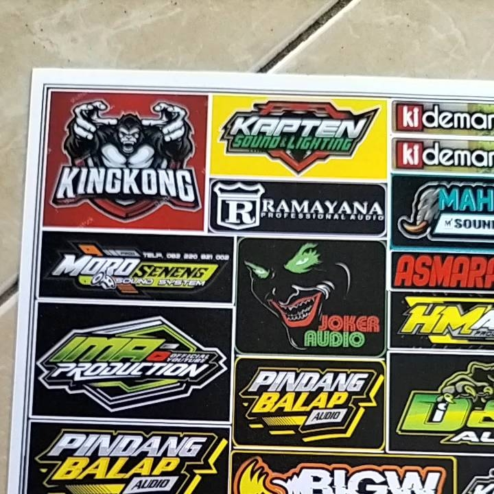 Stiker Sound | Stiker 1 Lembar | Stiker Pack Ukuran 21cmx31cm | Lazada ...