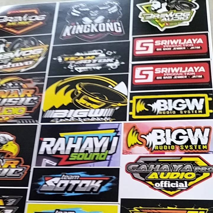 Stiker Sound | Stiker 1 Lembar | Stiker Pack Ukuran 21cmx31cm | Lazada ...
