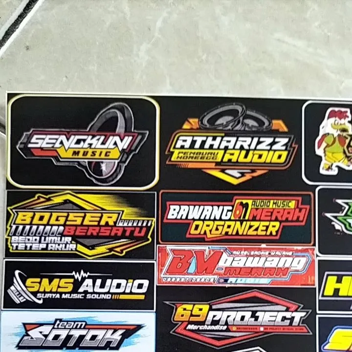 Stiker Sound | Stiker 1 Lembar | Stiker Pack Ukuran 21cmx31cm | Lazada ...