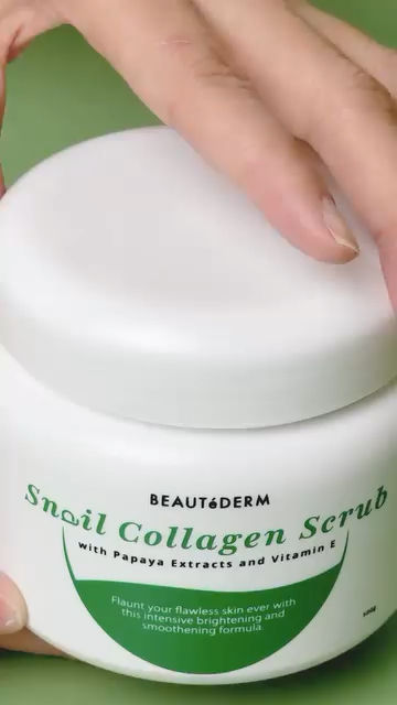 BEAUTeDERM Snail Collagen Scrub with Papaya Extracts and Vitamin E ...