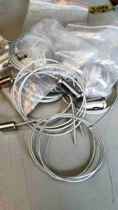 Hanging Cable Adjustable 1meter(sold per 1 set- steel cable 1pc, tox ...