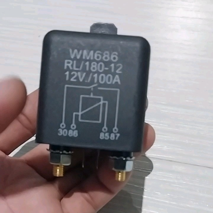 ( ROS ) 12v 100amp 4 pin HEAVY DUTY RELAY ON OFF SWITCH BLACK | Lazada PH