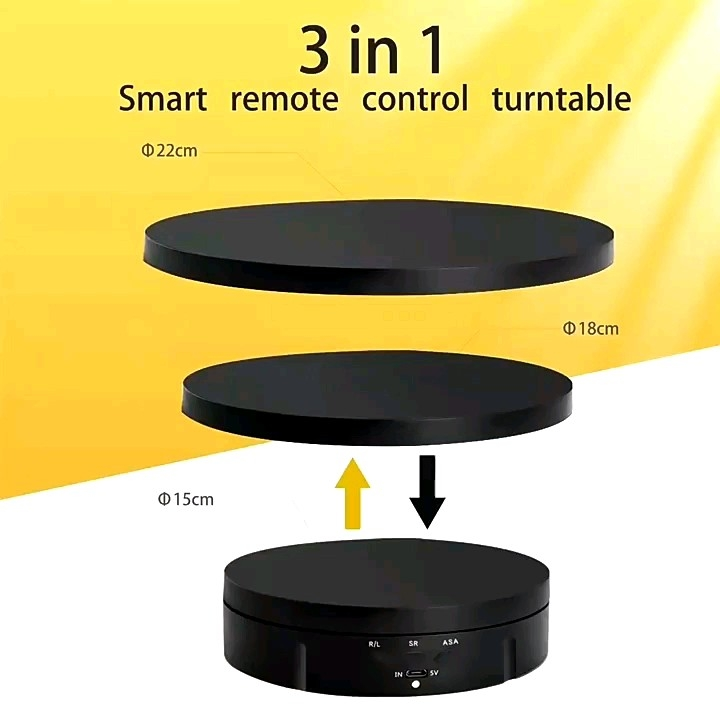 Electric Turntable with Remote Control Rotating Display Photography ...