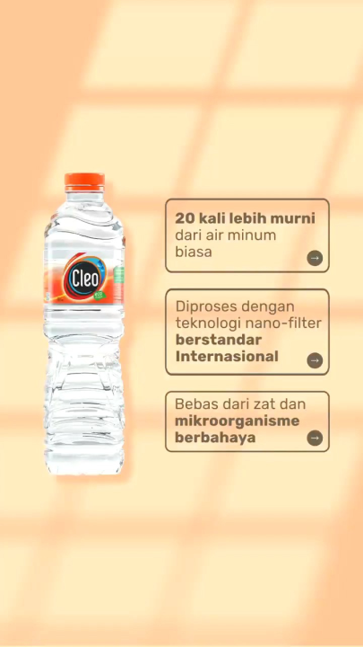 [ Air Mineral CLEO Cup 220 ml | 1 Dus | Isi 40 Pcs ] | Lazada Indonesia
