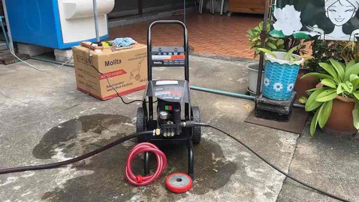 Molita NEW UPGRADE 4 หัวฉีด 4 องศา เครื่องฉีดน้ำแรงดันสูง ล้างพื้นคราบฝังแน่นต้องมี รุ่น HB-001 ...