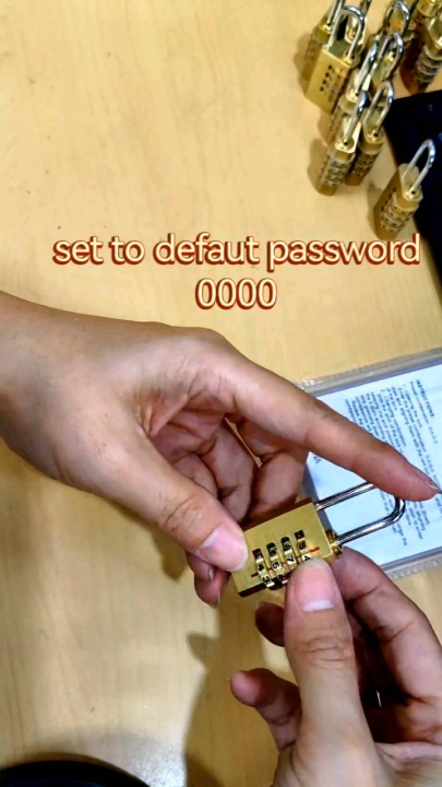 4 Digit brass padlock /3 digit padlock / resettable digit lock / 3 ...