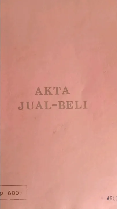 Blanko akta ajb akta jual beli tahun 1978 | Lazada Indonesia