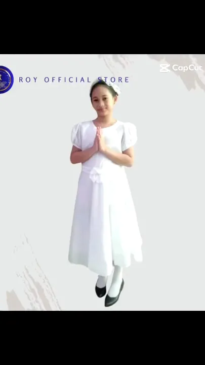 FIRST COMMUNION WHITE DRESS WITH FREE BELO | Lazada PH