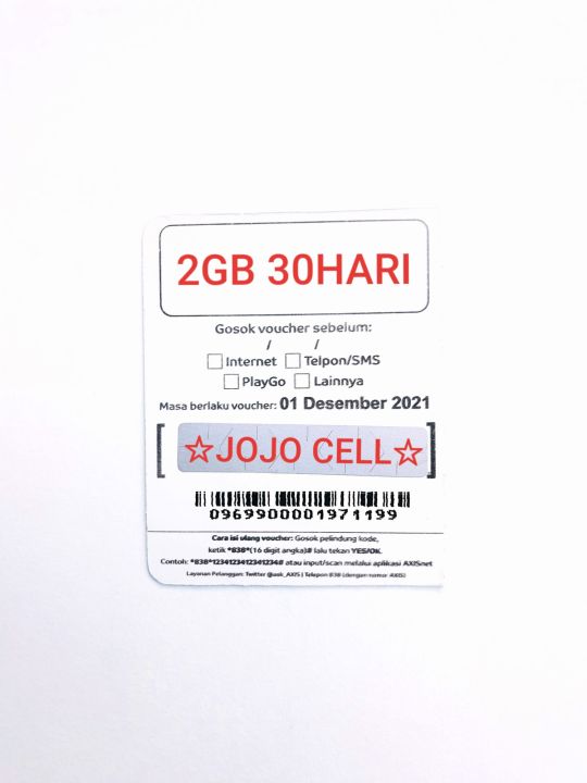 AXIS AIGO 6.5GB 30HARI | Lazada Indonesia