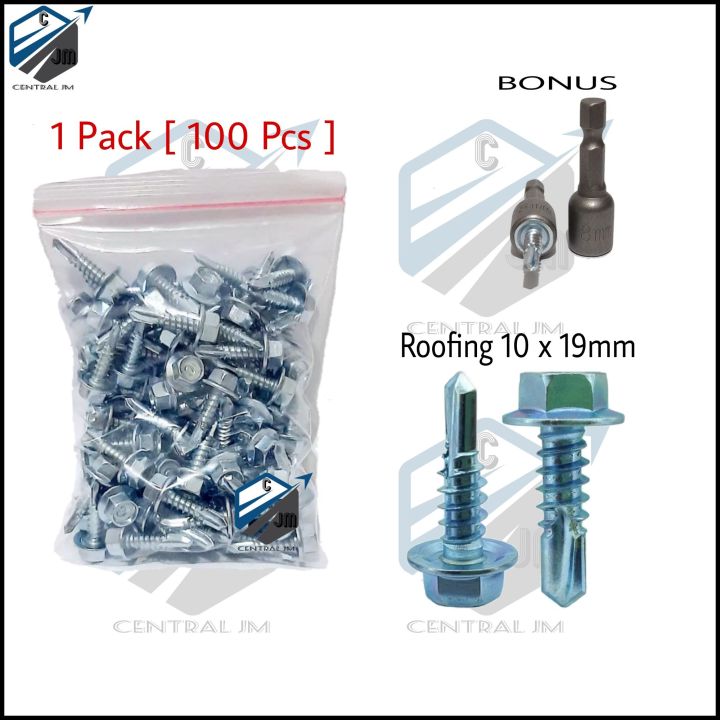 PAKET Baut Baja Ringan 1 Pack [ 100 Pcs ] Ukuran 10 x 19mm - Skrup Mata ...