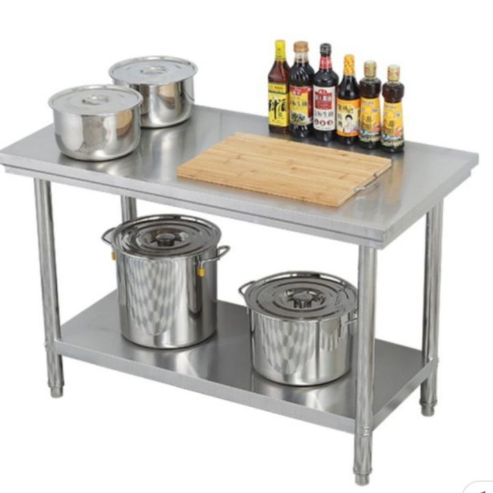 2 LAYER 304 STAINLESS WORKING TABLE heavy duty | Lazada PH