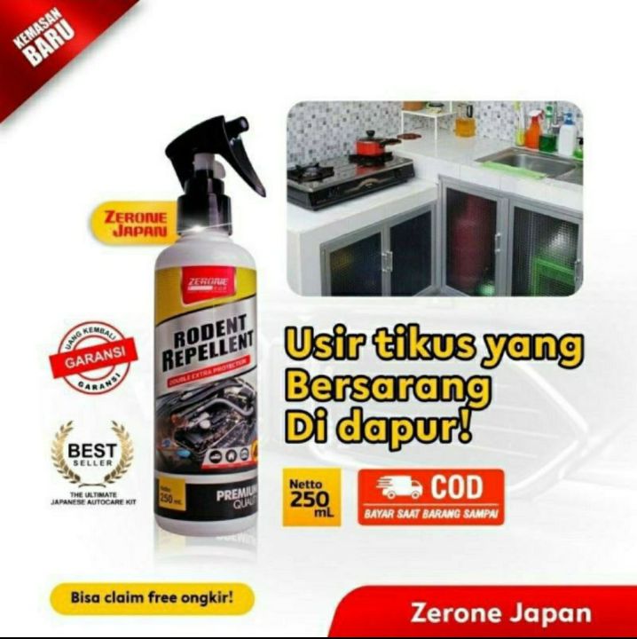 ( Bs COD ) Semprotan Zerone Rodent dan Stoute Rat Repellent dan RELife ...