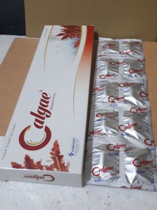 [strip 10 kaplet] Calgae calcium & vit D3 suplemen bumil | Lazada Indonesia