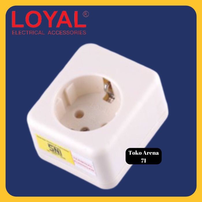 Stop Kontak LOYAL / Terminal LOYAL 1 Lubang LY-901 - Stop kontak Arde ...