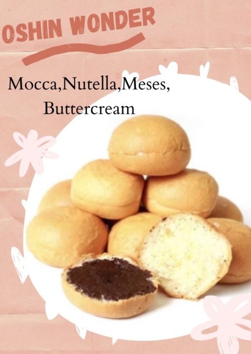 [ISI 10] Roti Semir Oshin Mocca Nutella Coklat Buttercream Wonder ...