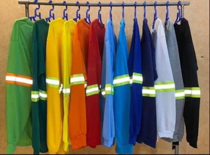 Construction Worker Long Sleeve with Reflector Cotton | Lazada PH