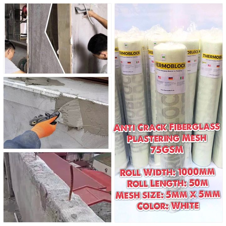Fiberglass Mesh for Wall Plastering/ Waterproofing 75GSM | Lazada PH