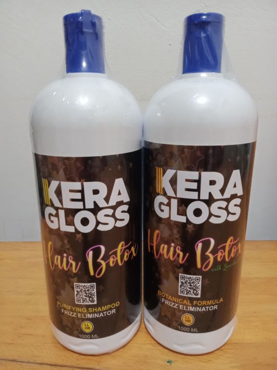KERAGLOSS HAIR BOTOX WITH UP TO 80% STRAIGHTENING EFFECT (1000 ML SET ...