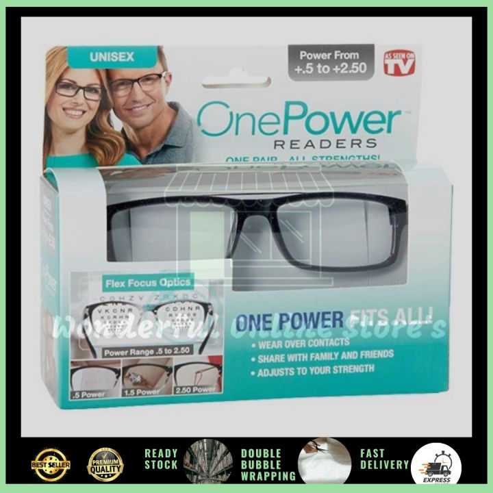 WONDERFUL Power Lens Reading Glasses One Power Readers Eyewear ...
