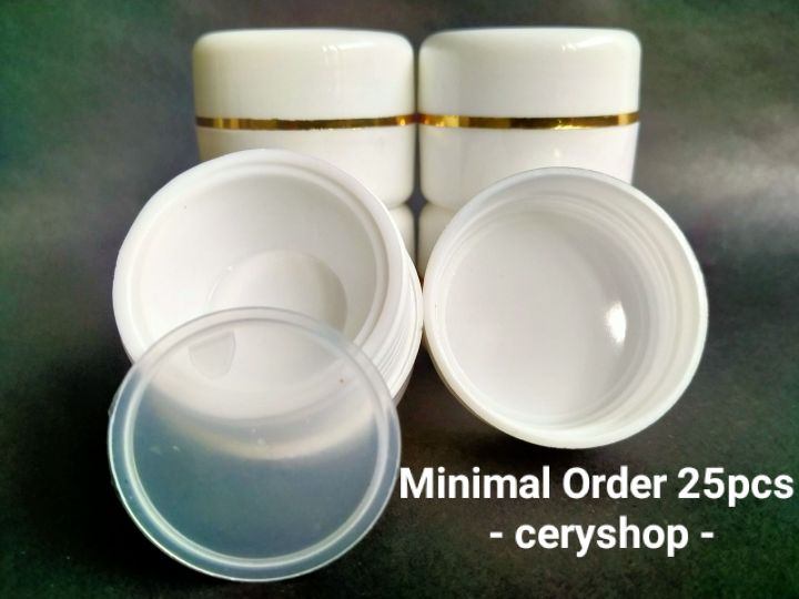 100Pcs Pot Cream 12.5gr Putih Gading | Lazada Indonesia