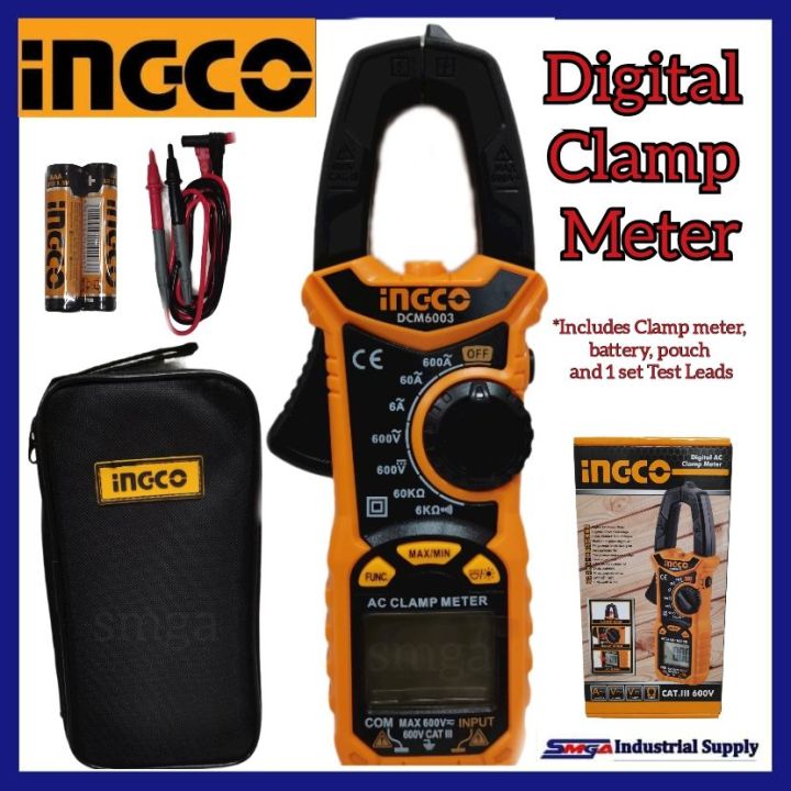 Ingco Digital AC Clamp Meter DCM6003 | Lazada PH