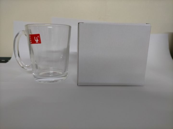 CLEAR MUG WITH INDIVIDUAL BOX [ 6PCS PER BOX ] | Lazada PH