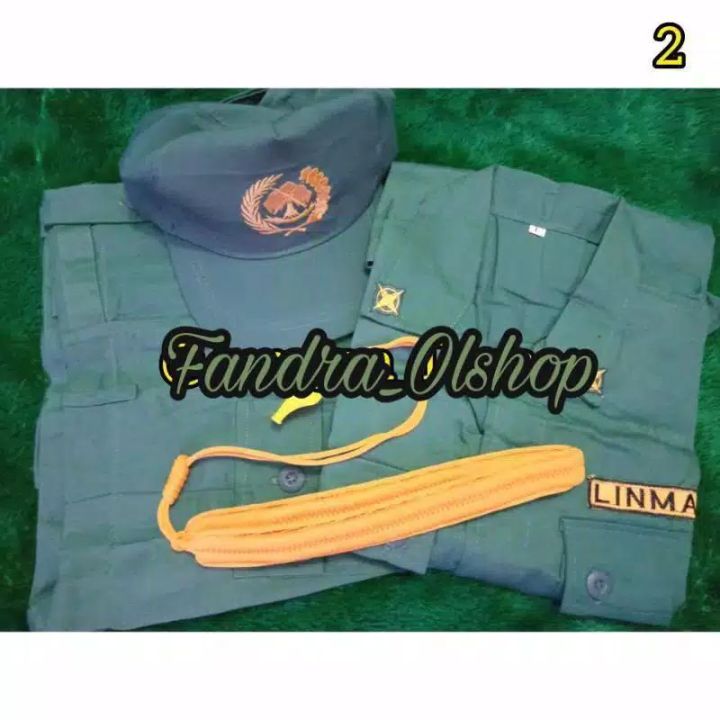 BAJU HANSIP LINMAS SERAGAM SETELAN LENGKAP FULLSET PAKET 2. Kualitas ...