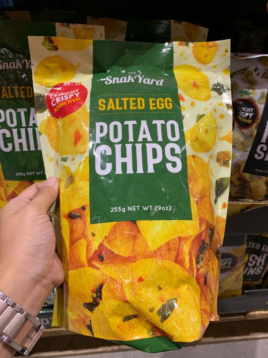 The Snak Yard Potato Chips Salted Egg 255g | Lazada PH
