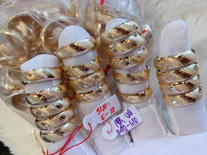 Assorted 2pcs Couple Wedding Ring Saudi gold | Lazada PH