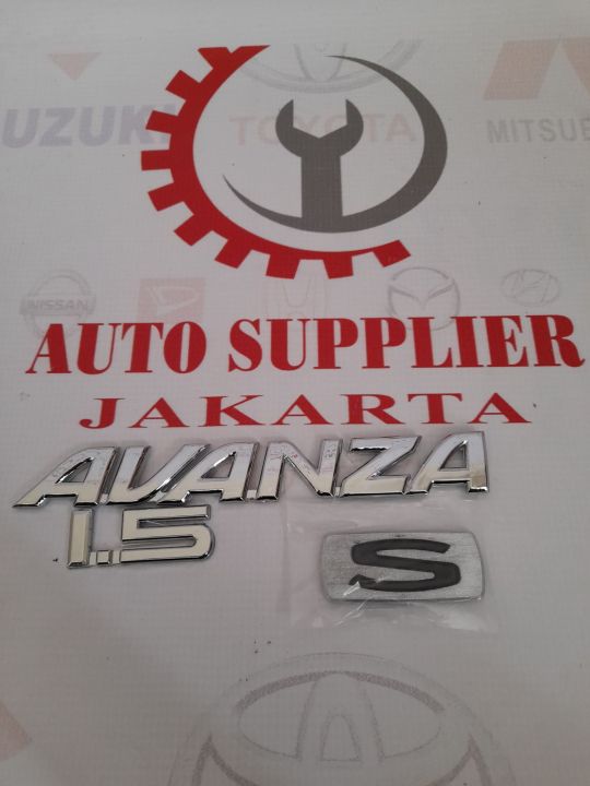 emblem avanza 1.5 tipe s (1 set 3 macam ) | Lazada Indonesia