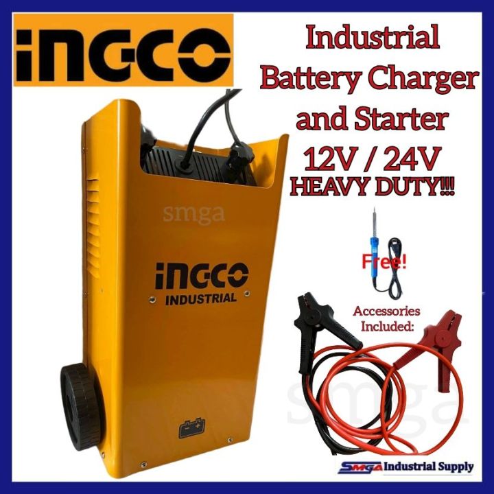 INGCO Industrial Battery Charger and Starter ING-CD2201 free soldiering ...
