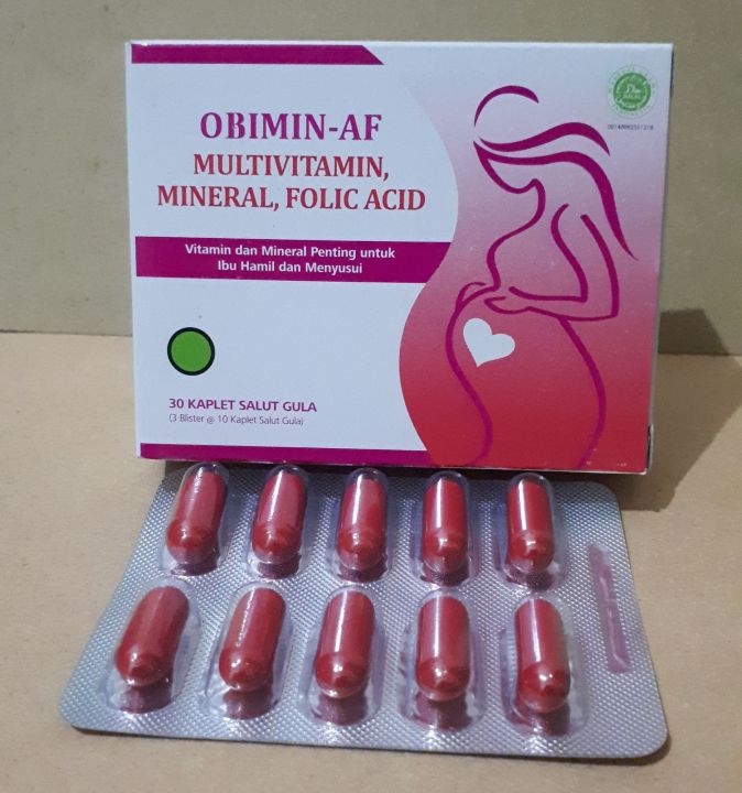 [1strip 10 tabs] OBIMIN AF suplemen ibu hamil | Lazada Indonesia
