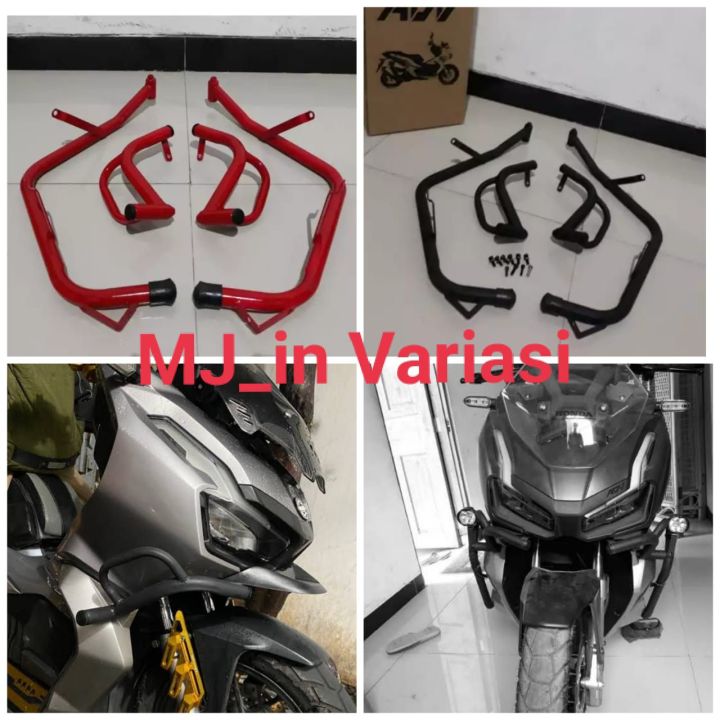 Crashbar Honda ADV 150 / ADV 160 model Full samping dan depan, Tubular ...