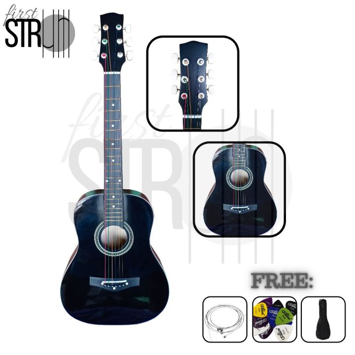 Acoustic mini Guitar size 32' Black | Lazada PH