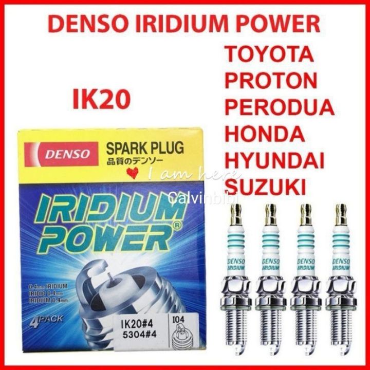 Denso Iridium IK20 Power Spark Plug P/Myvi/Waja/Wira/City/Jazz SET(1set ...