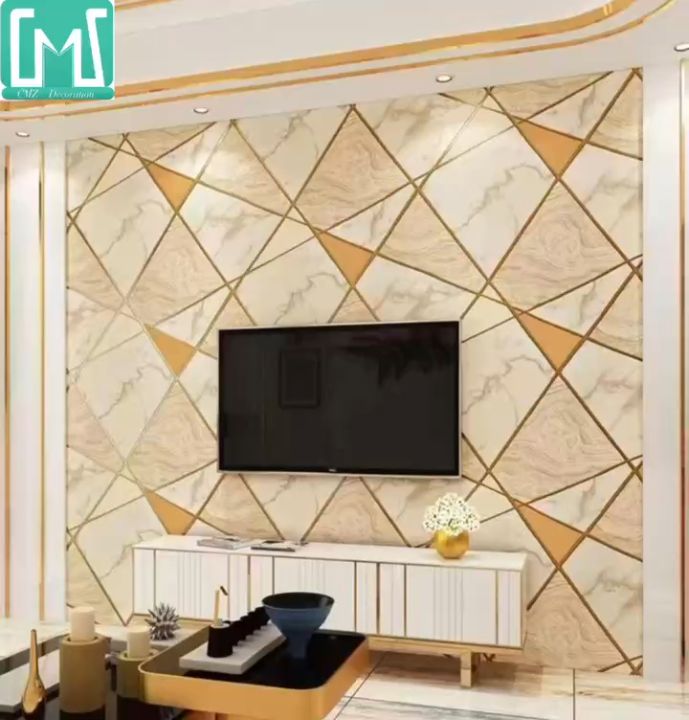 Living room wallpaper home wall wallpaper self-adhesive TV background ...