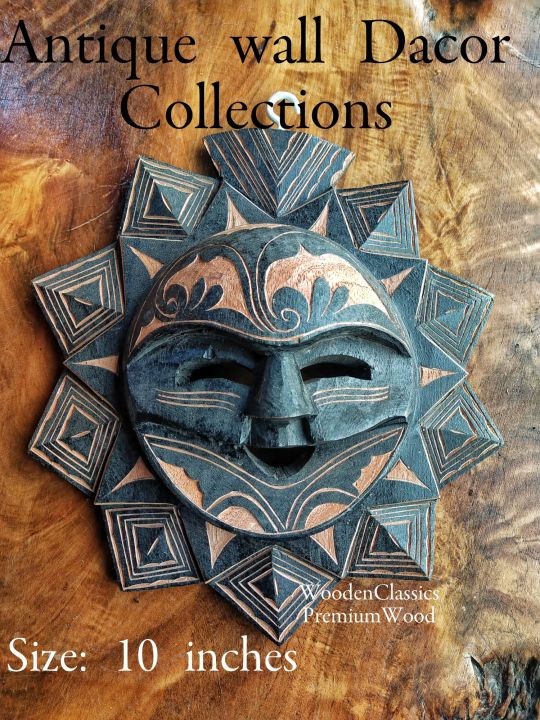 ANTIQUE MASK WALL DACOR- WOODEN COLLECTIONS | Lazada PH