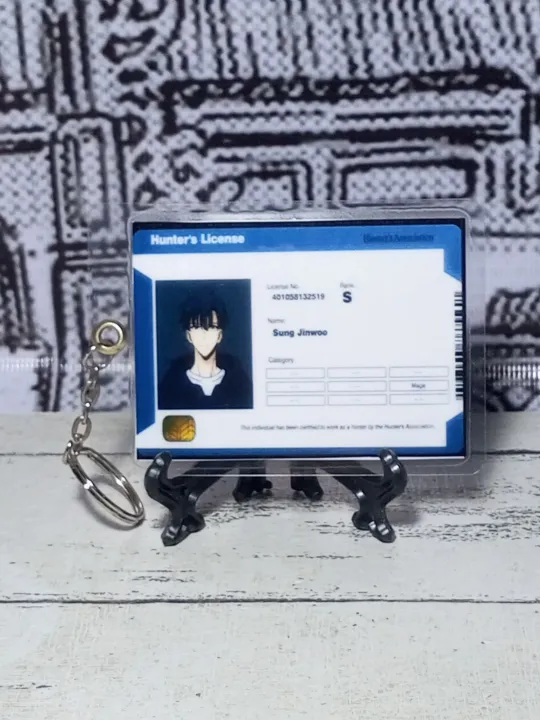 Sung Jinwoo Solo Leveling id Card Keychains | Lazada PH
