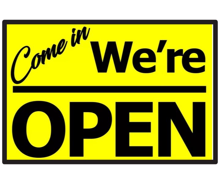 Come we're Open A4size Laminated signages waterproof | Lazada PH