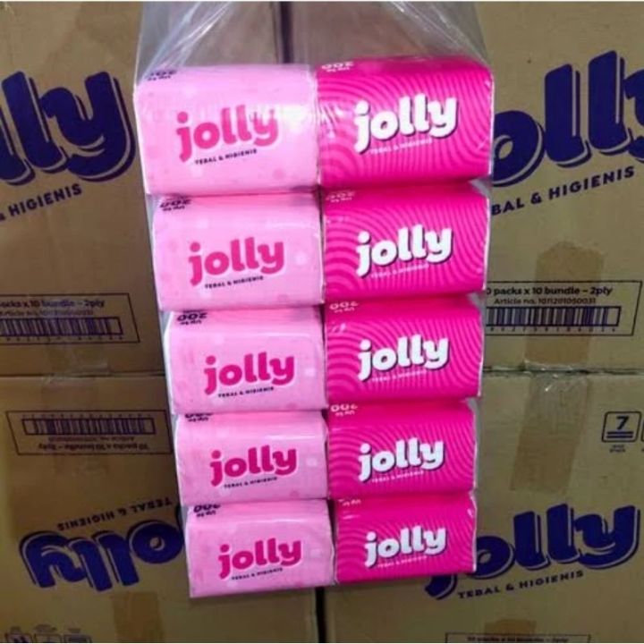 1Pack Tissue Jolly Pop Up isi 10pcs/Tissue Jolly 200sheet/Tissue Kecil ...