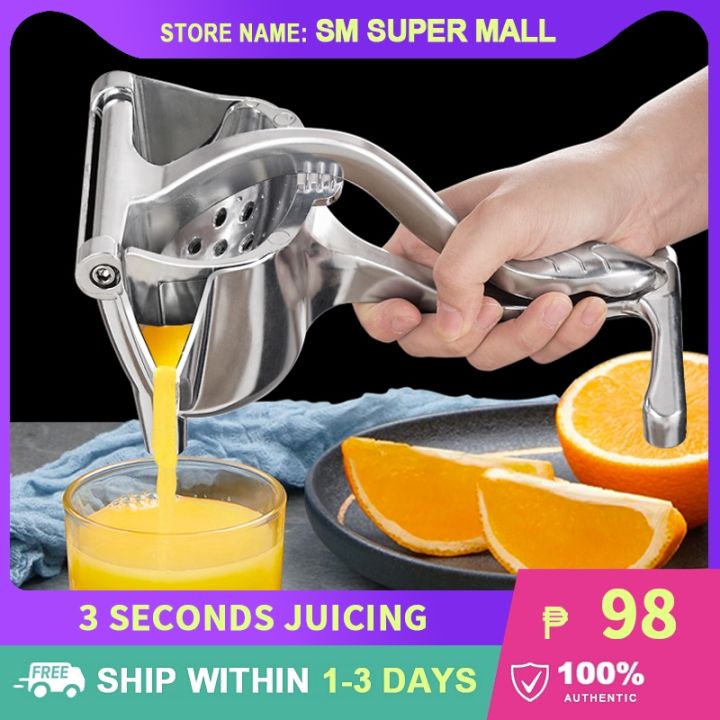 【Easy Use】Aluminium Alloy Fruit Juicer Manual Press Removable Hand Extractor Squizer Lemon ...